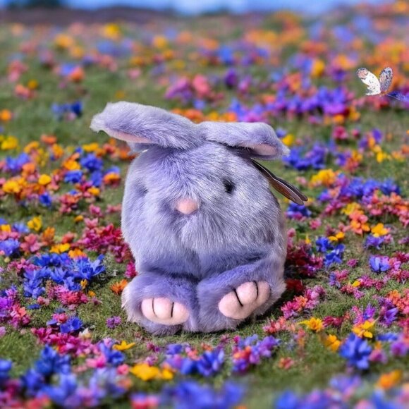 Puffkins | Toys | Vtg 9s Puffkins Bumper Bunny Rabbit Pink Ears Bean ...